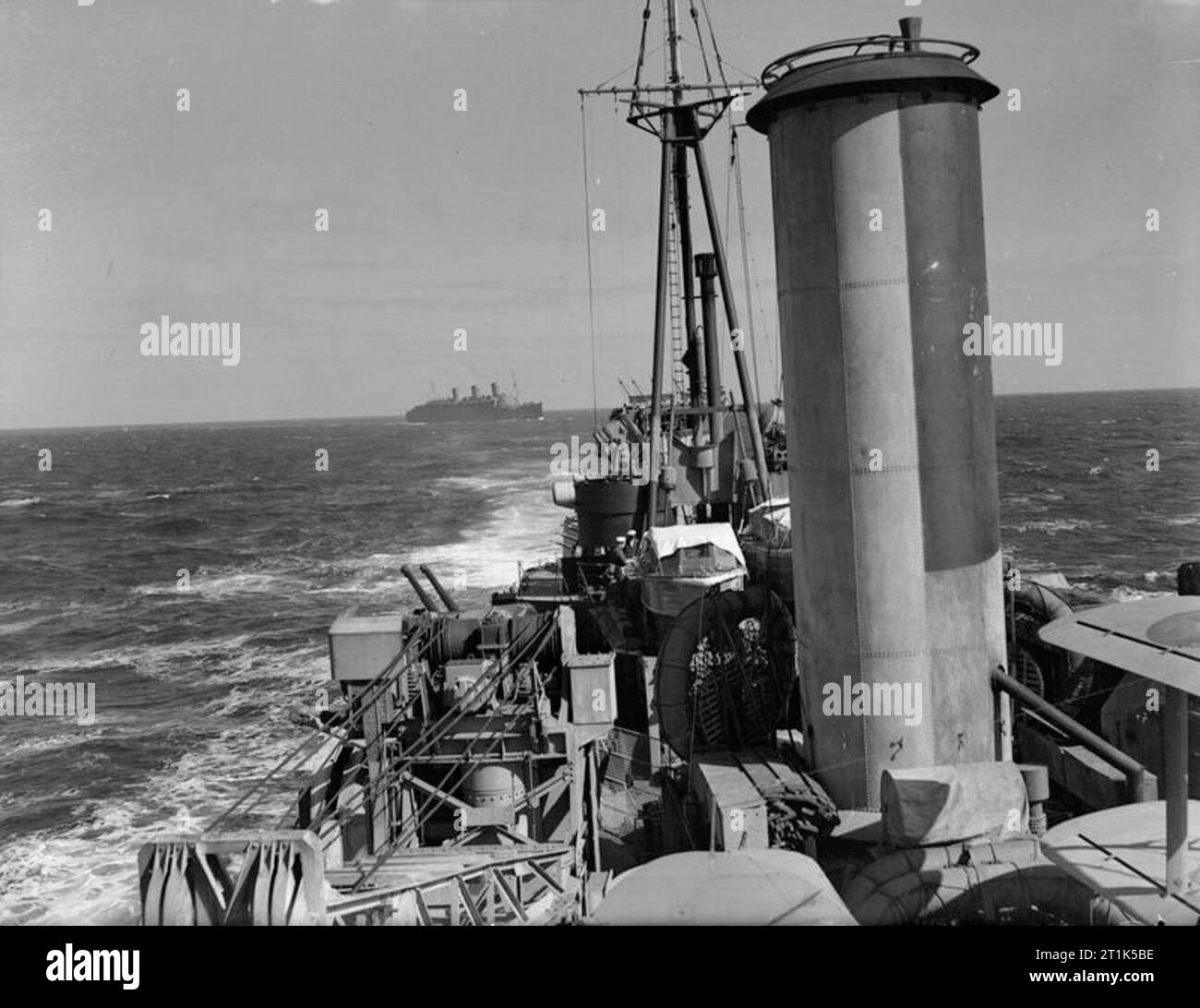 HMS Mauritius, a Fiji Class Cruiser at Sea. August 1942. HMS MAURITIUS ...