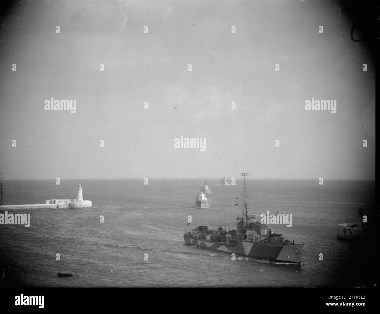 The Royal Navy during the Second World War HMS JAGUAR, in foreground ...