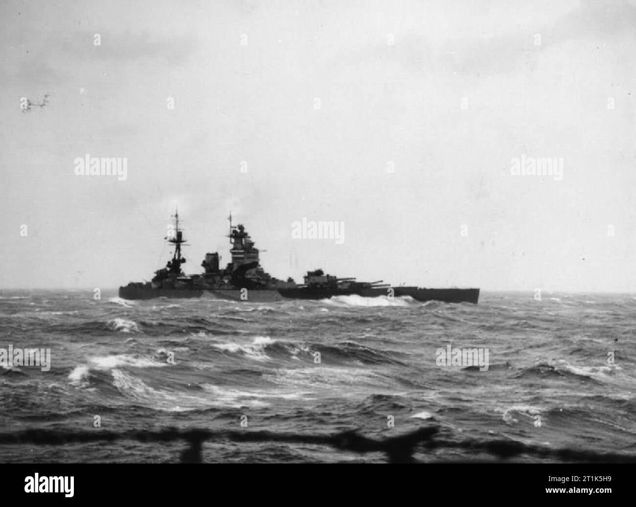 HMS Nelson in the Western Mediterranean, April 1943 HMS NELSON, Force ...