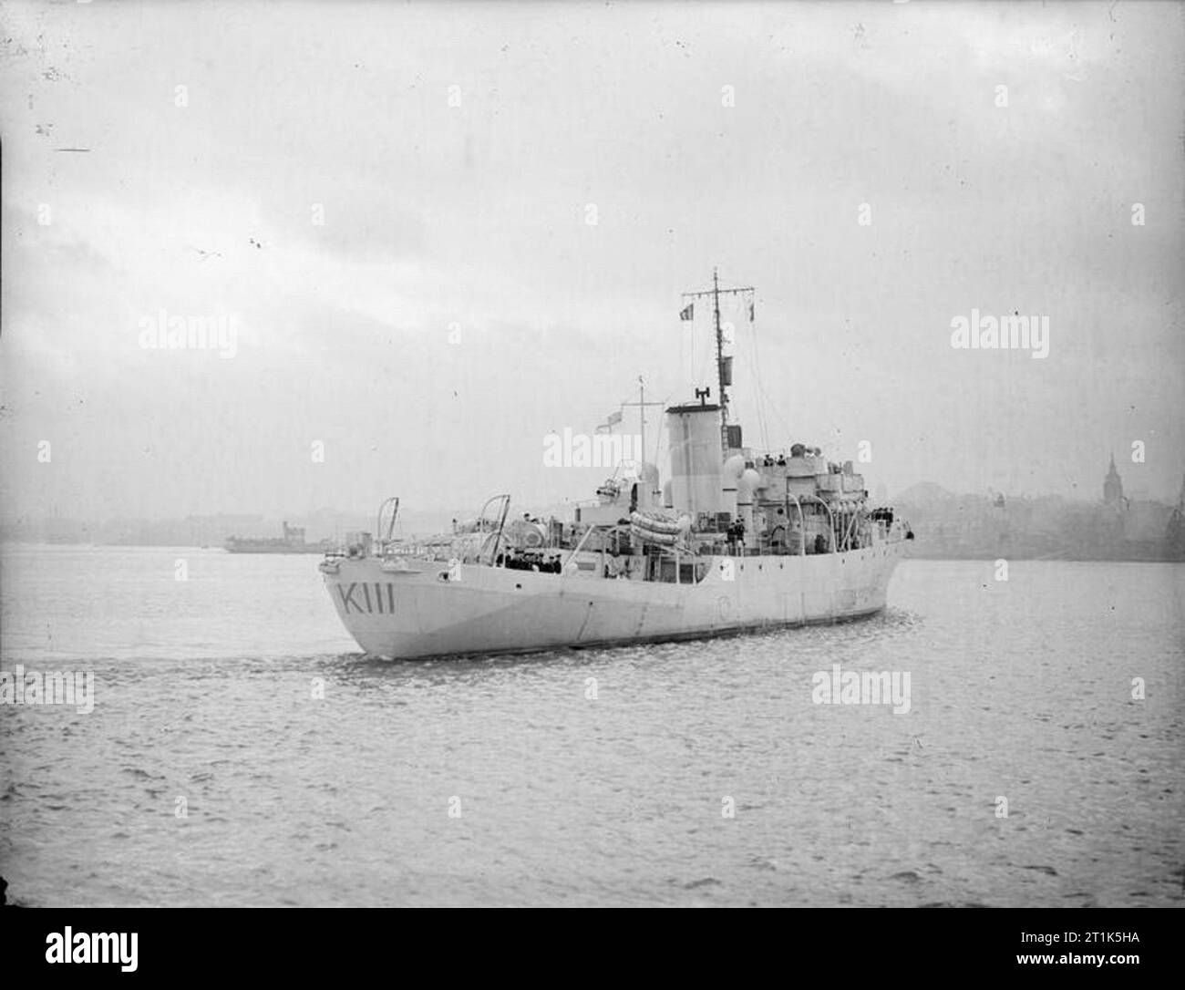 HMS Pennywort, Flower Class Corvette. 16 January 1943, London River ...