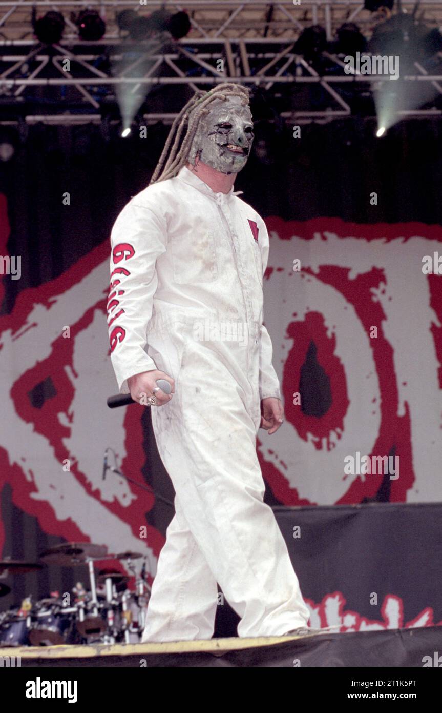 Monza Italy 2000-06-11: Corey Taylor singer of the Slipknot group ...