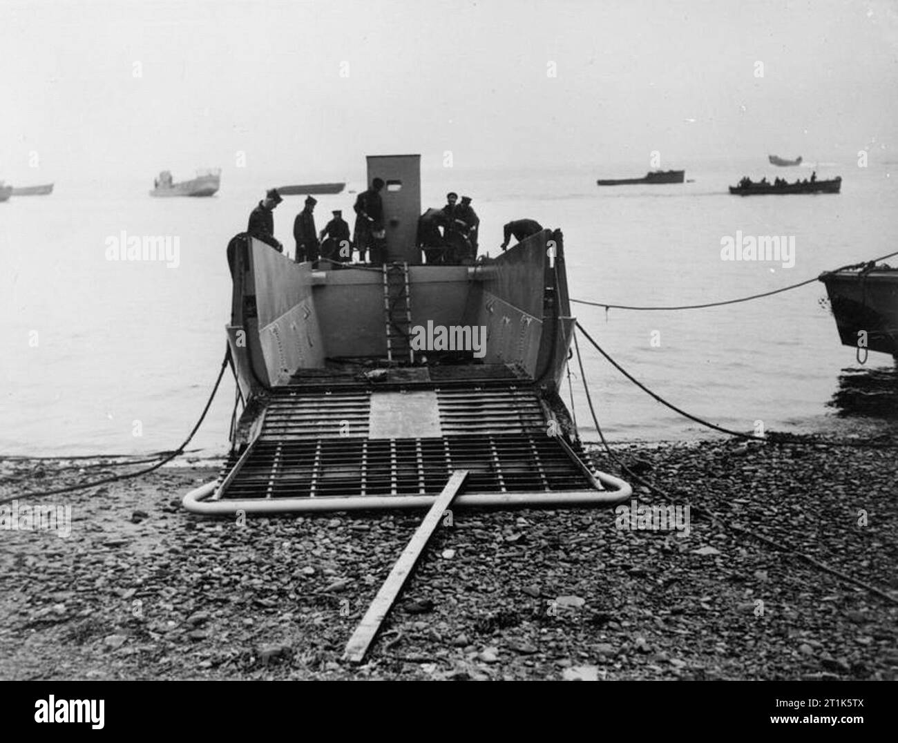 Landing Craft Types. Inveraray, Scotland, October 1942. LCM (3), front ...