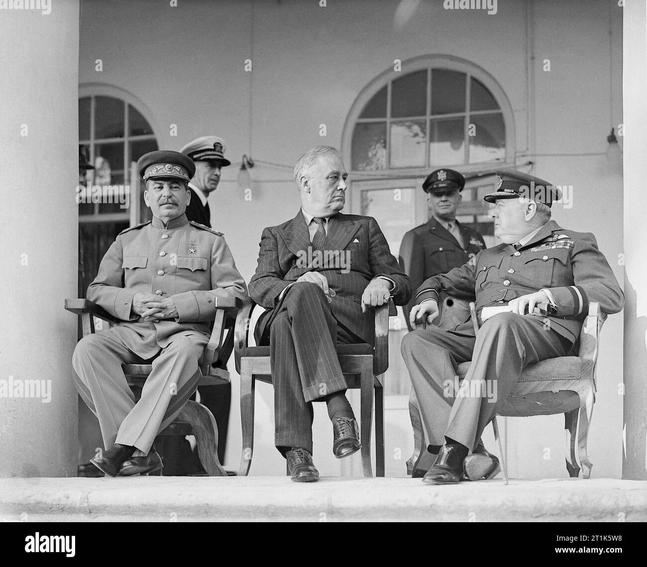 Joseph Stalin, Franklin D. Roosevelt and Winston Churchill on the ...