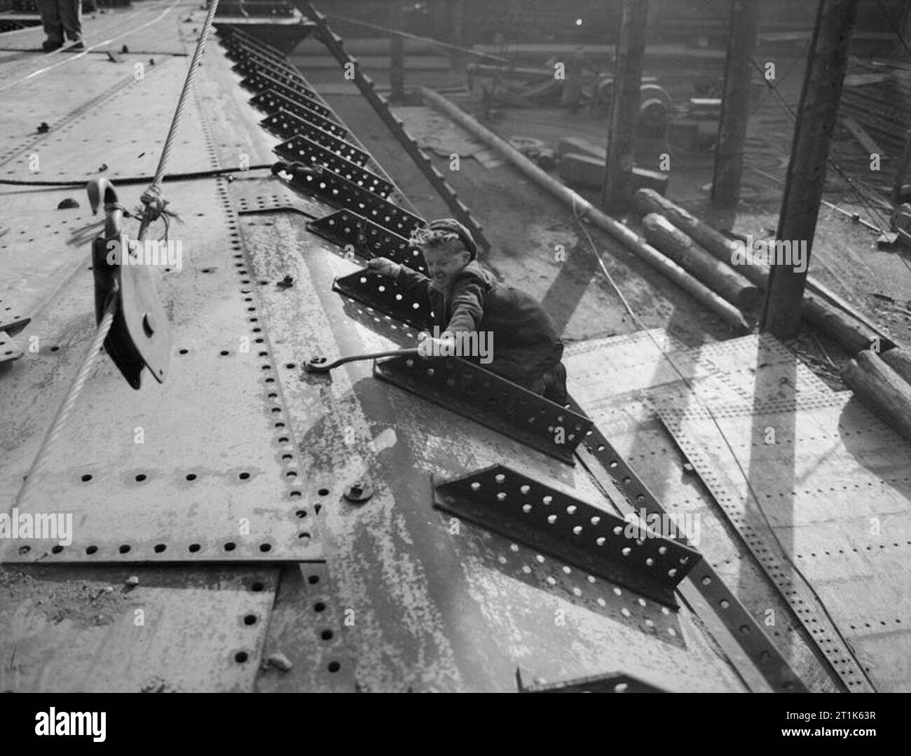 Merchant Ship Building at Greenock. 6 October 1942. A 14 year old ...