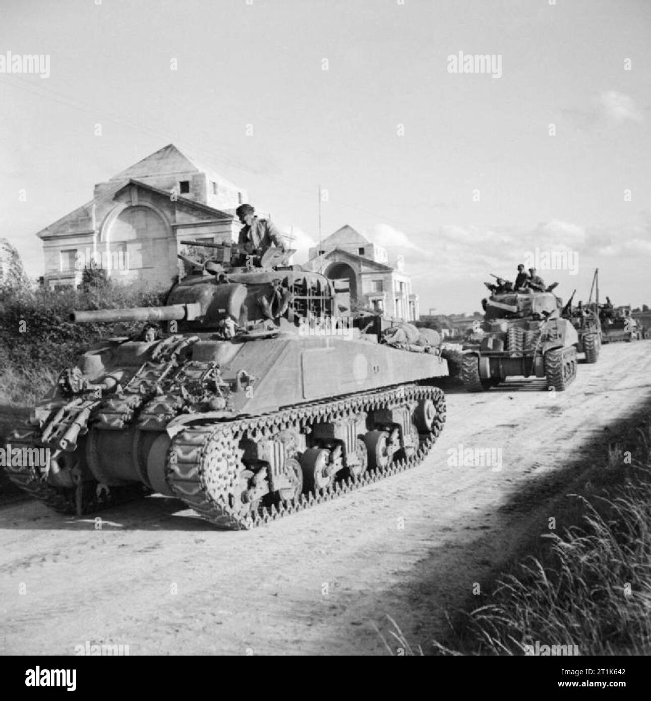 1 September 1944. Sherman tanks of the British Guards Armoured Division ...