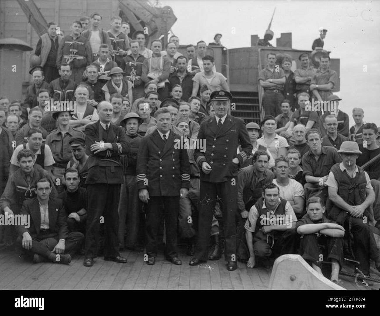 North Africa Operations. 12 November 1942, Bougie, Algeria. Survivors ...
