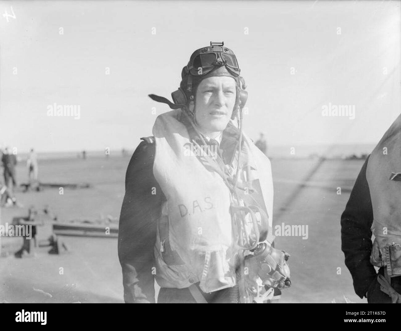 Navy Fighter Pilots Aboard a British Aircraft Carrier. 4 January 1943 ...