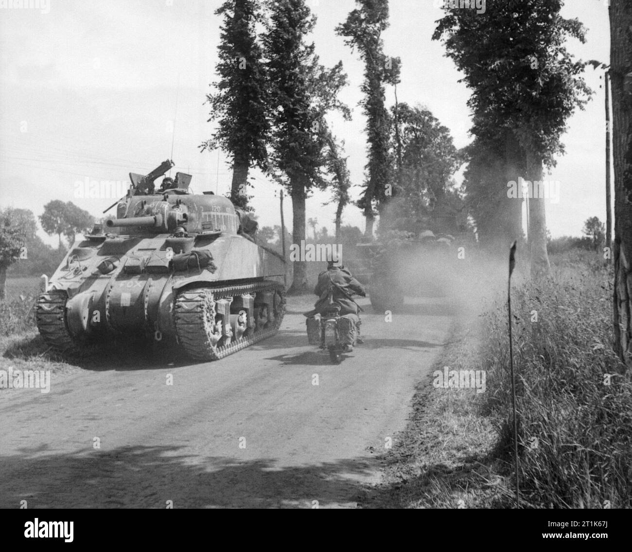 Sherman tanks of the Royal Marines Armoured Support Group, Normandy, 13 ...