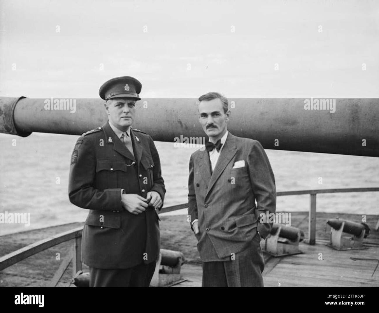 North African Expedition on HMS Bulolo, November 1942. Captain Randolph ...