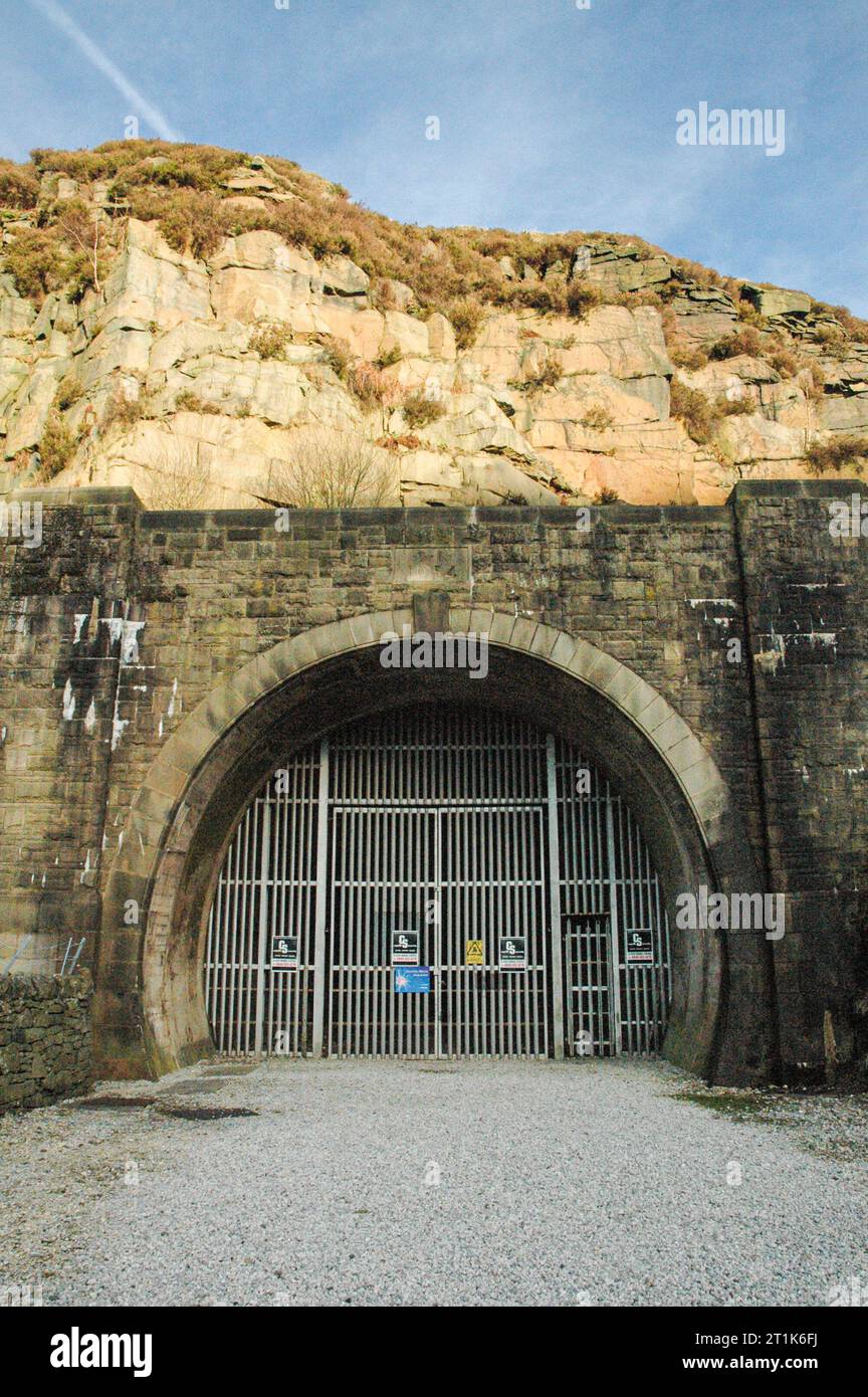 The blocked entry to the Woodhead Tunnel, Derbyshire Stock Photo - Alamy