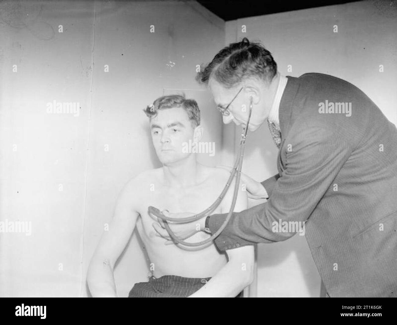 A Recruit Joins the Royal Air Force To assess his fitness for service ...