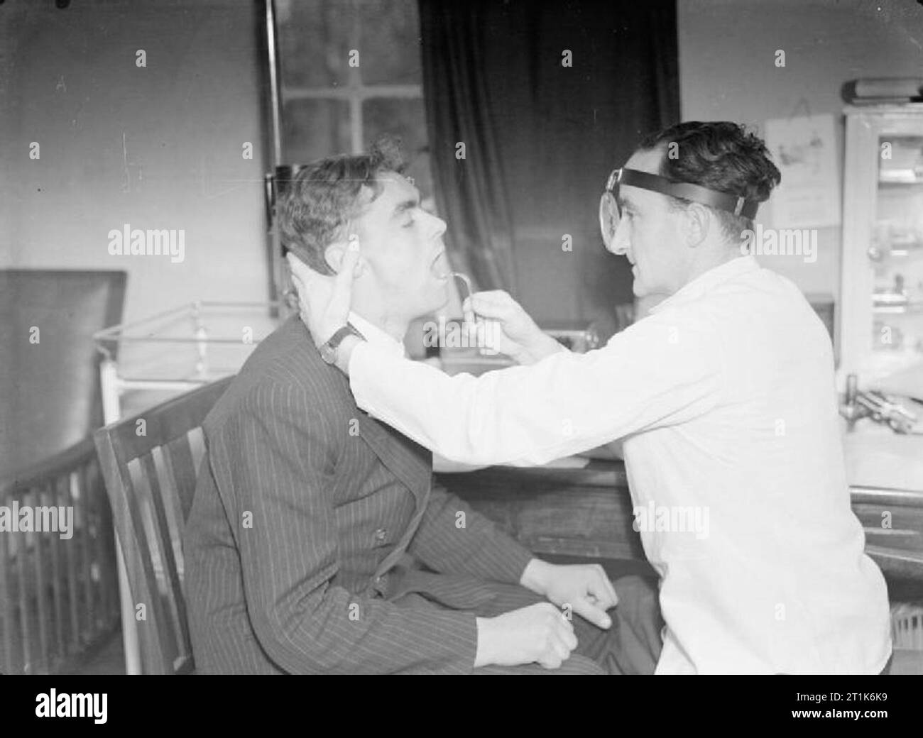 Military medical examination Black and White Stock Photos & Images - Alamy