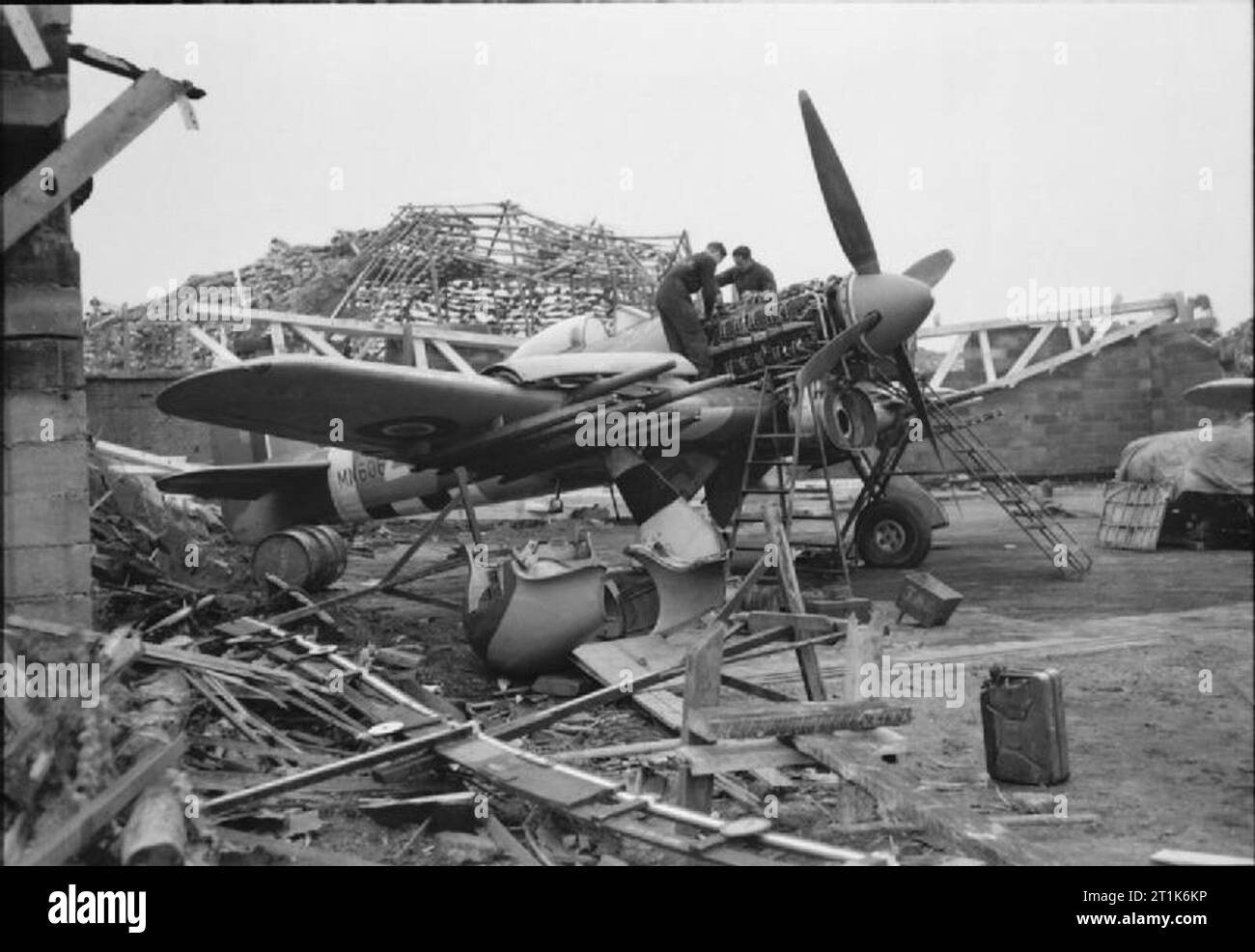 Royal Air Force- 2nd Tactical Air Force, 1943-1945. Hawker Typhoon Mark ...