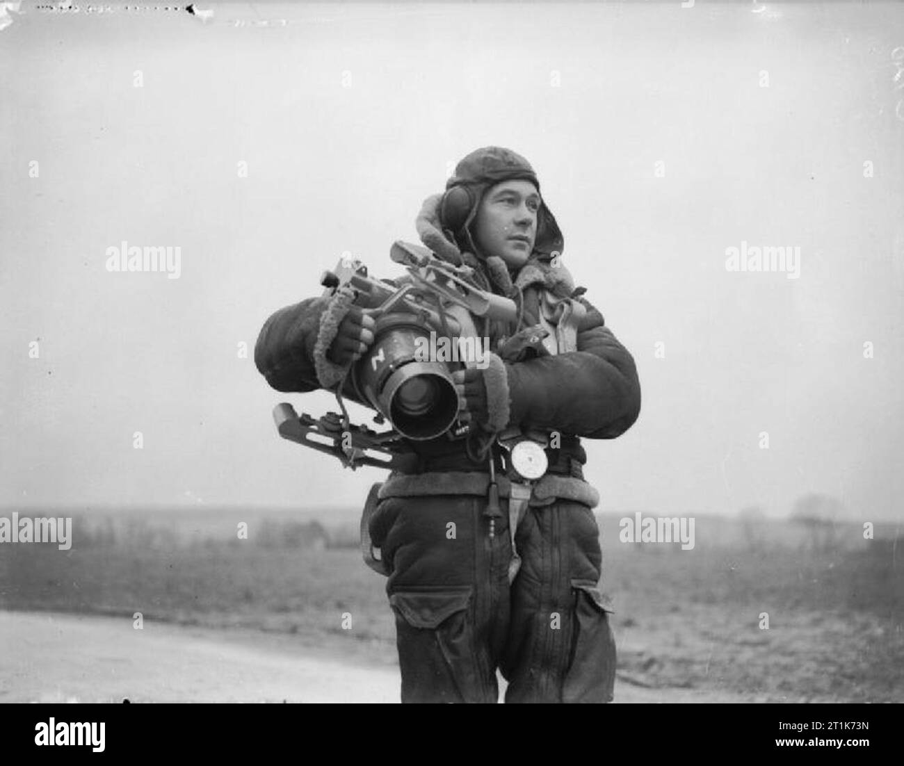 Photography during the Second World War An RAF airman in full flying ...