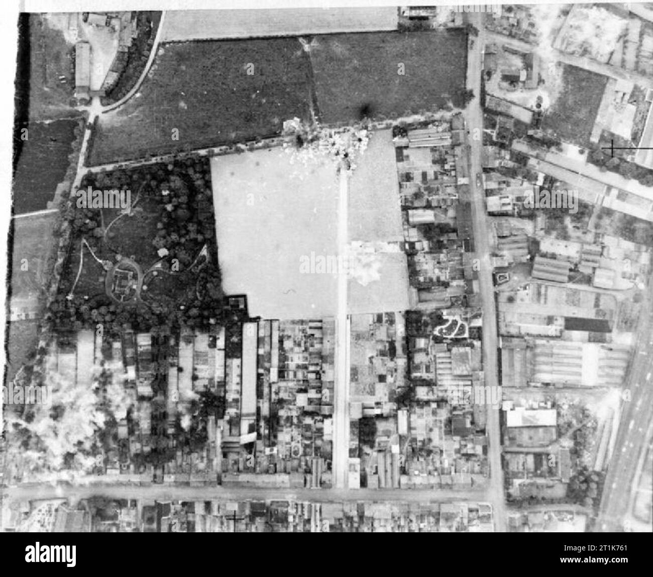 Royal Air Force- France, 1939-1940. A salvo of high-explosive bombs ...