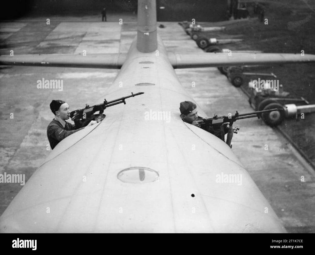 Royal Air Force 1939-1945- Coastal Command Two airmen demonstrate the ...