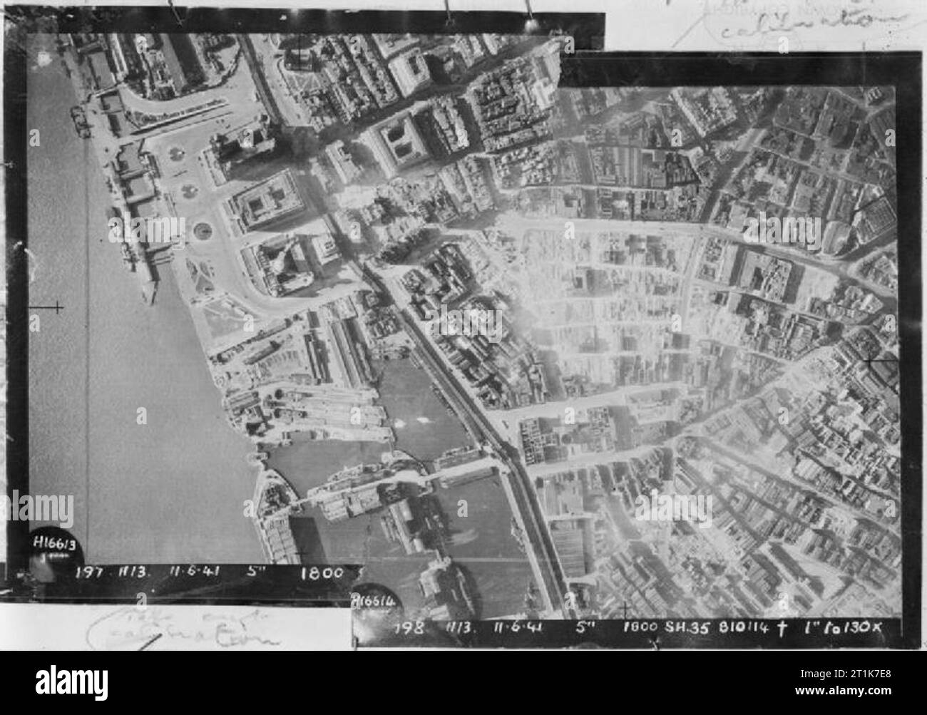 Aerial Reconnaissance View of Liverpool, Great Britain Vertical aerial ...
