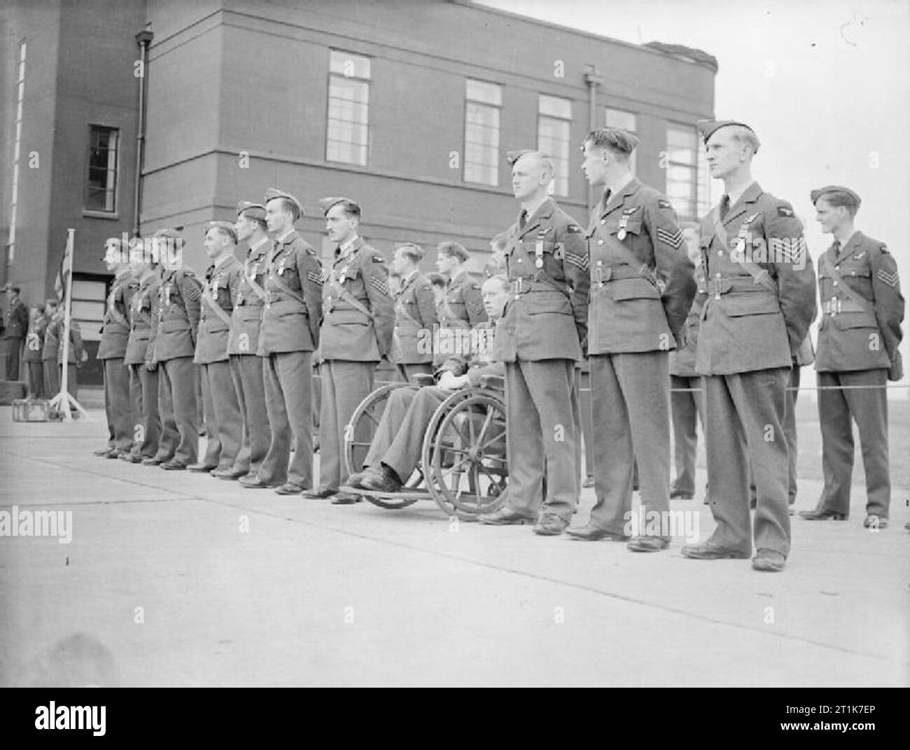 Royal Air Force 1939-1945- Bomber Command A line-up of NCOs, including ...