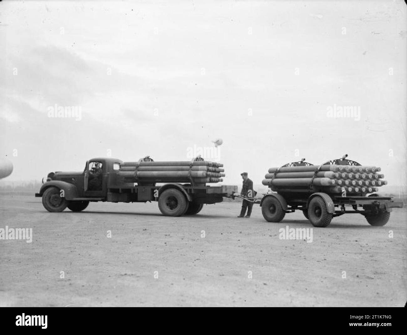 Royal Air Force Balloon Command, 1939-1945. A Dodge Type 'H' LHD cradle ...