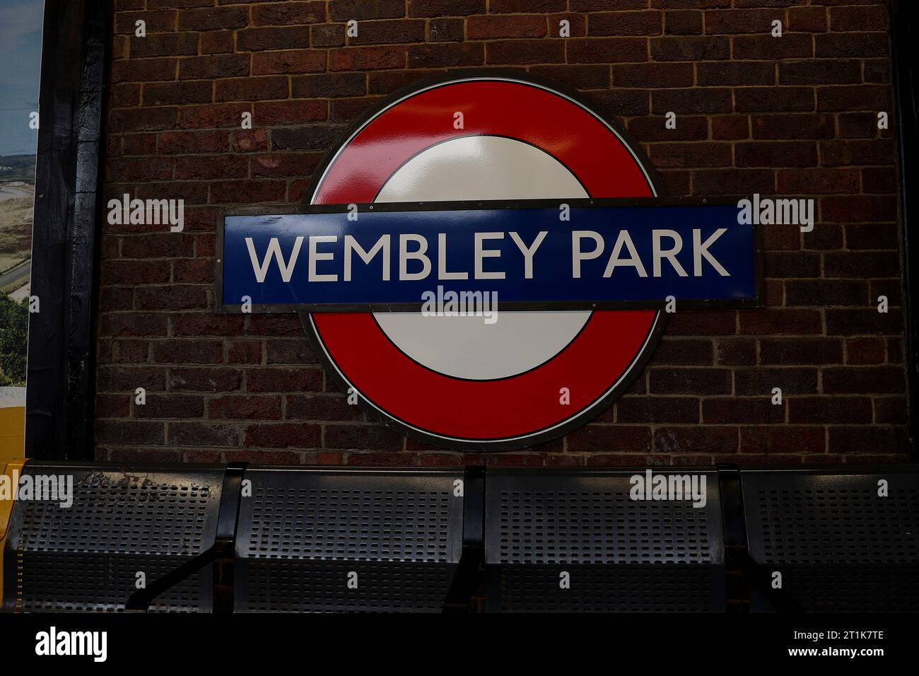 Wembley Park sign during the International Friendly match between ...