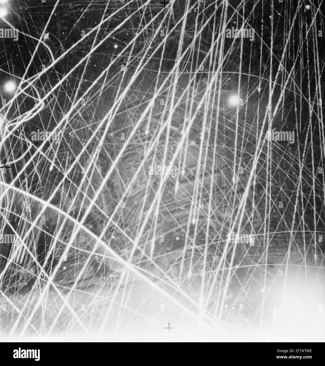 Royal Air Force Bomber Command, 1939-1941. Tracer from German anti ...