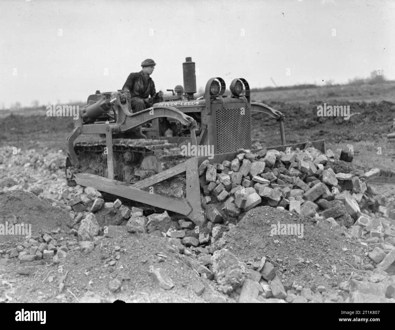 Royal Air Force Bomber Command, 1942-1945. Construction of an airfield ...