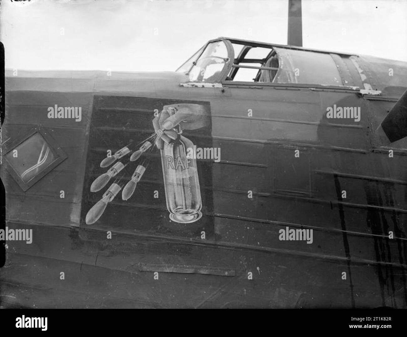 Royal Air Force Bomber Command, 1939-1941. Unofficial emblem painted on ...
