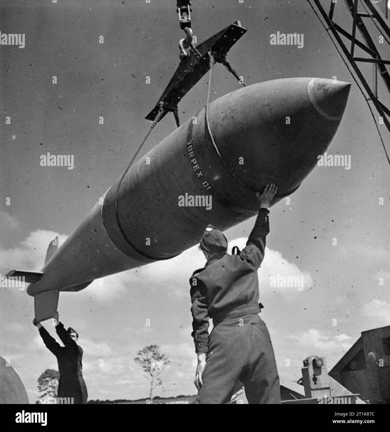 Royal Air Force Bomber Command, 1942-1945. A 12,000-lb MC deep ...