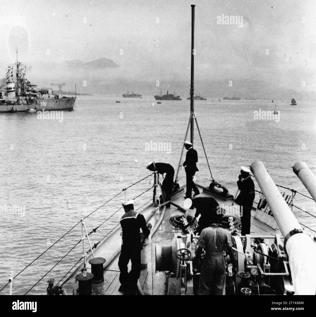 The Allied Occupation of Japan The Indian warship HMIS SUTLEJ leaves ...