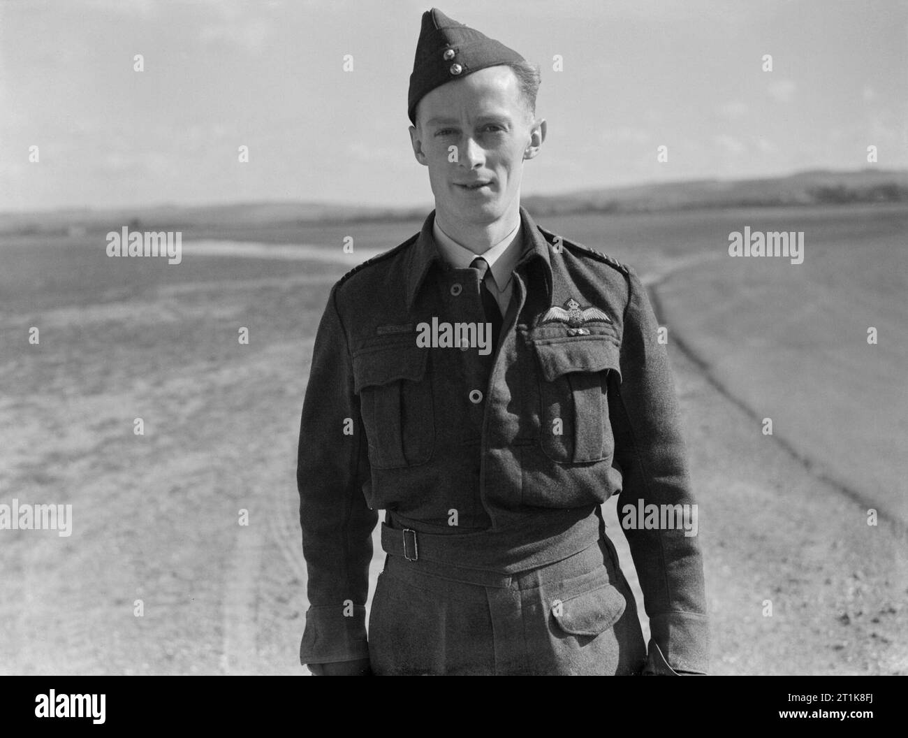 Royal Air Force Bomber Command, 1942-1945. Half length portrait of Wing ...