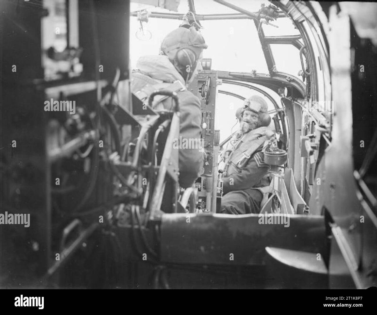 Royal Air Force Coastal Command, 1939-1945. The pilot (left), and ...