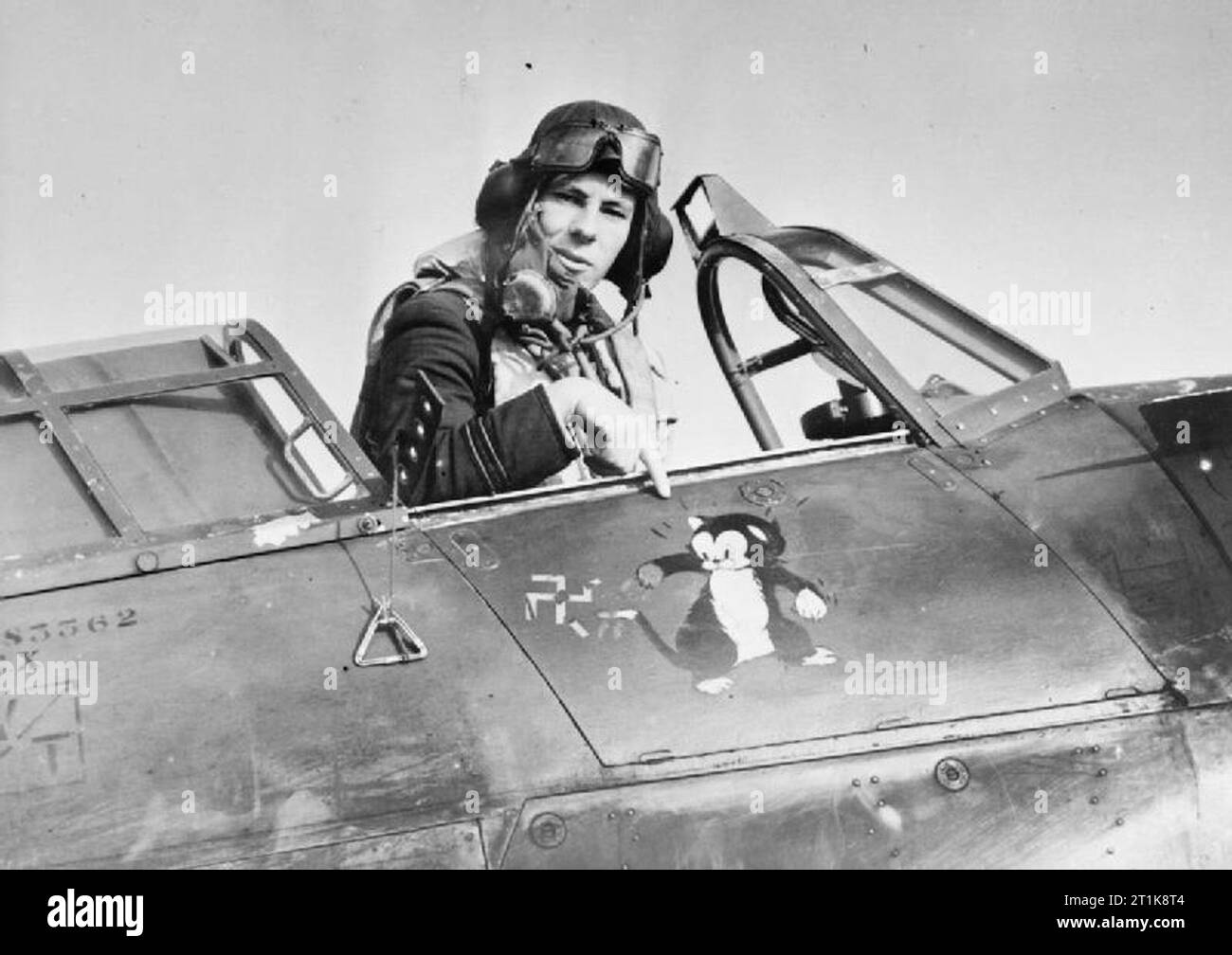 Air Ministry Second World War Official Collection. 'Widge' Gleed points ...