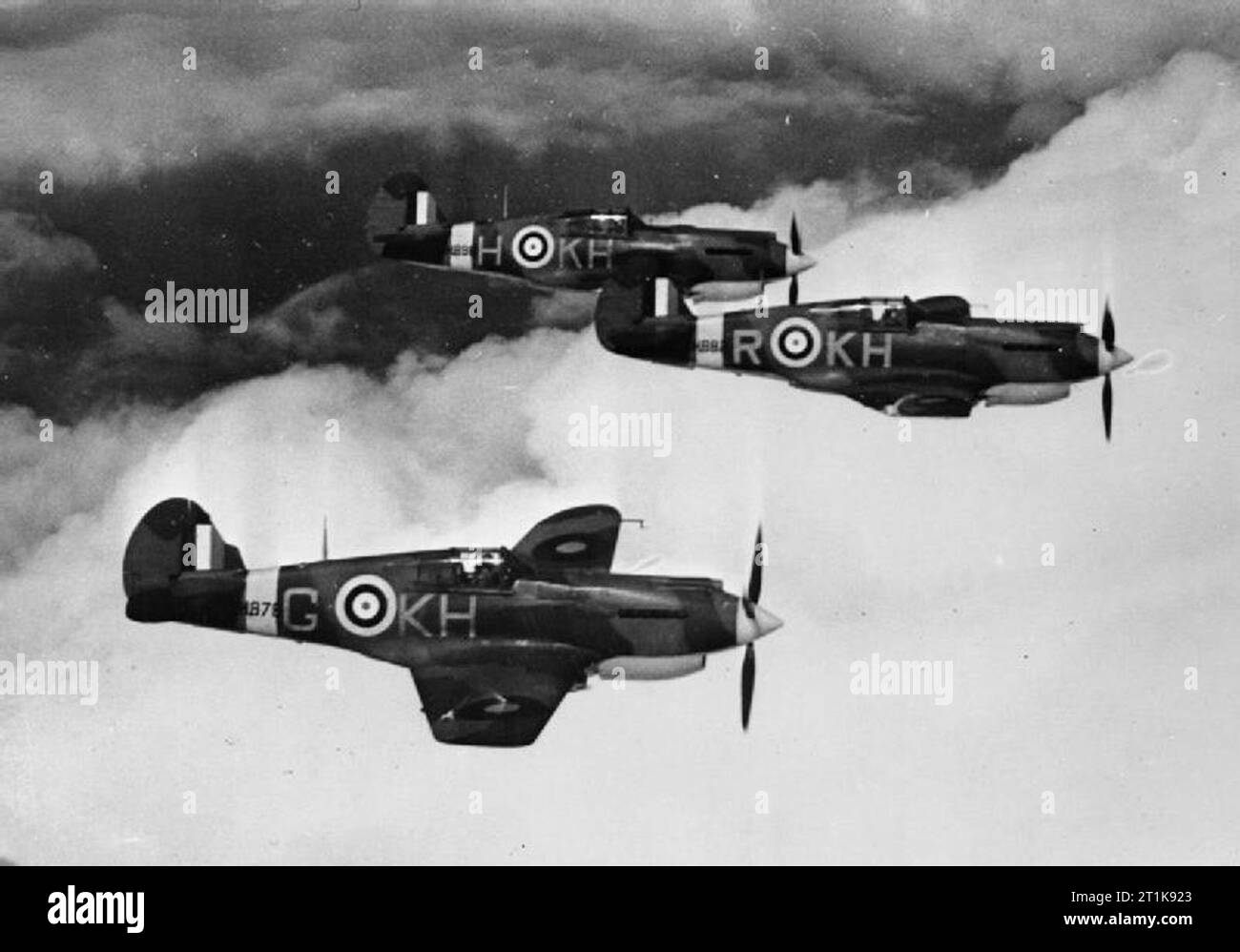 Royal Air Force Fighter Command, 1939-1945. Three Curtiss Tomahawks of ...