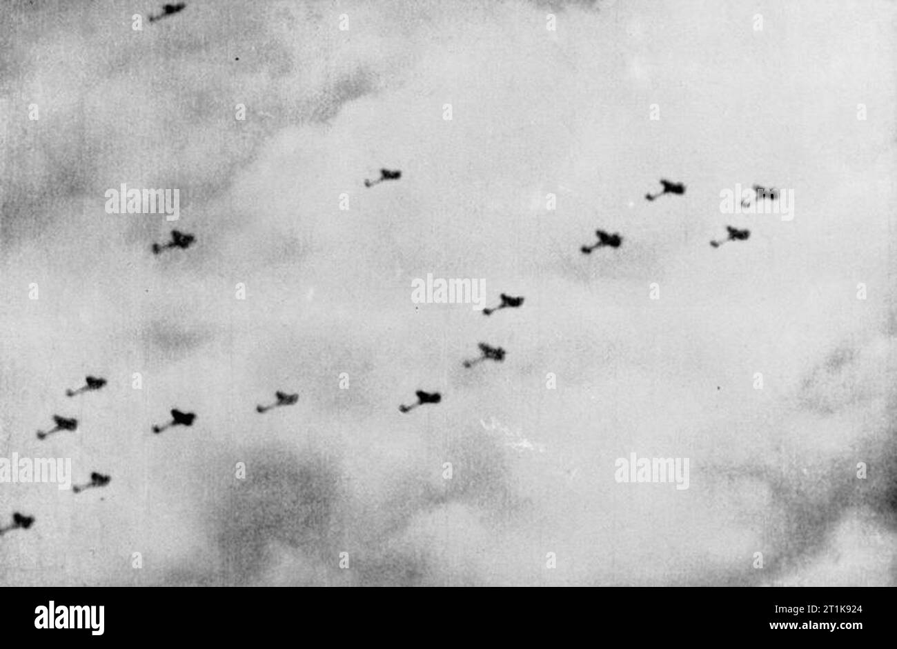 Royal Air Force Fighter Command, 1939-1945. A still from camera-gun ...