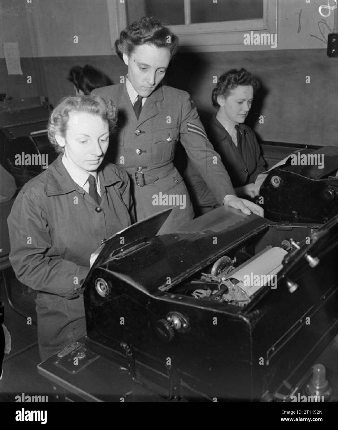 Royal Air Force Fighter Command, 1939-1945. WAAF teleprinter operators ...