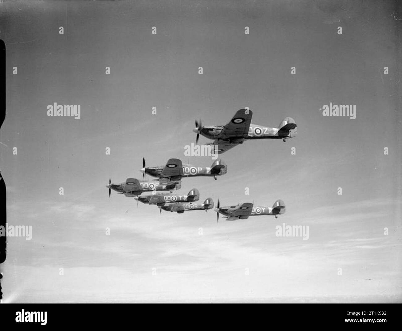 Royal Air Force Fighter Command, 1939-1945. Six Hawker Hurricane Mark ...
