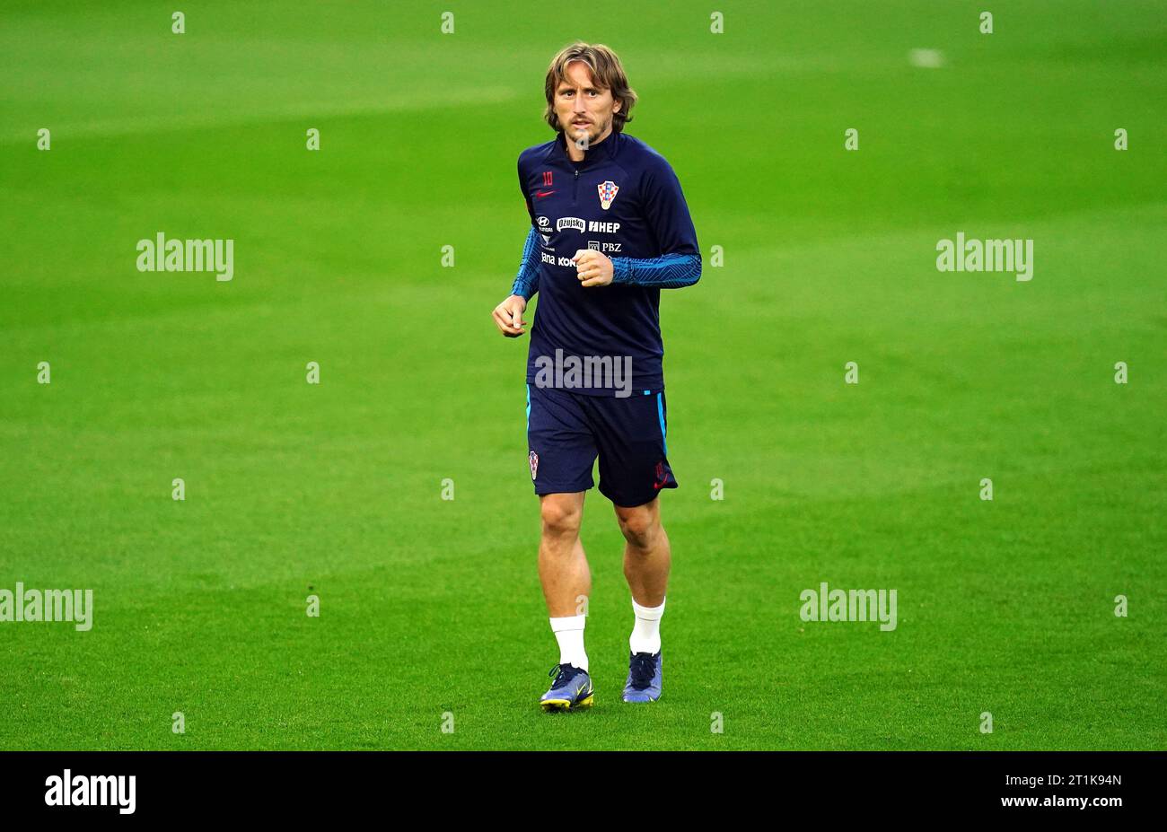 Croatia's Luka Modric during a training session at the Cardiff City ...