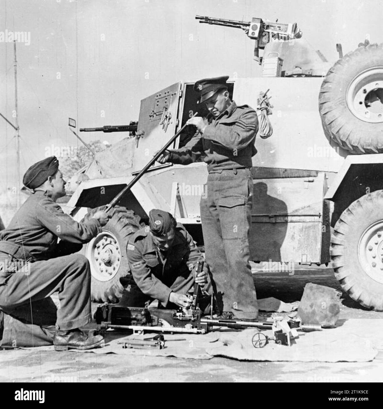 Royal Air Force in the Middle East, 1944-1945. A crew of No. 2 Armoured ...