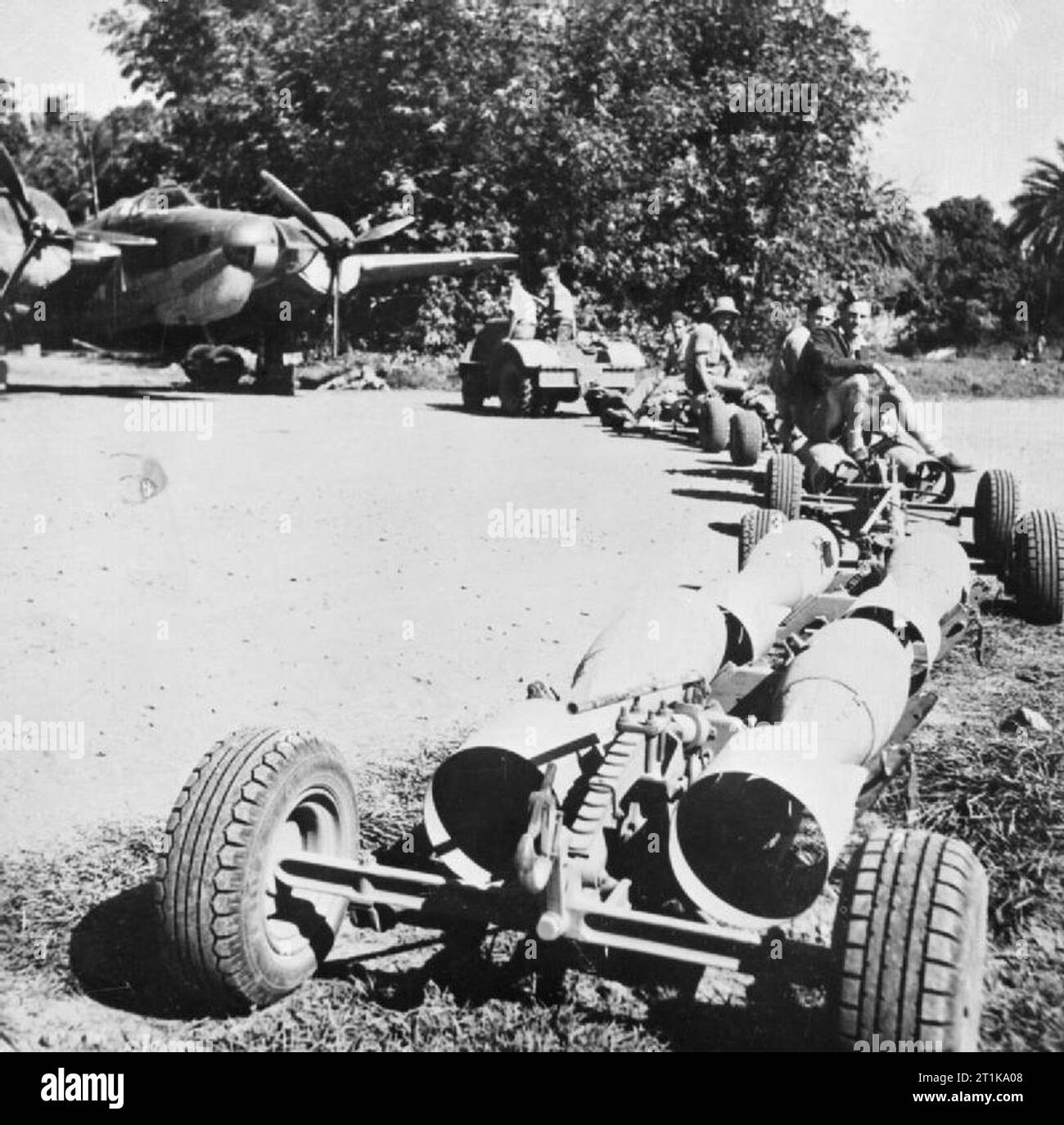 Royal Air Force Operations in the Far East, 1941-1945. Armourers ride a ...