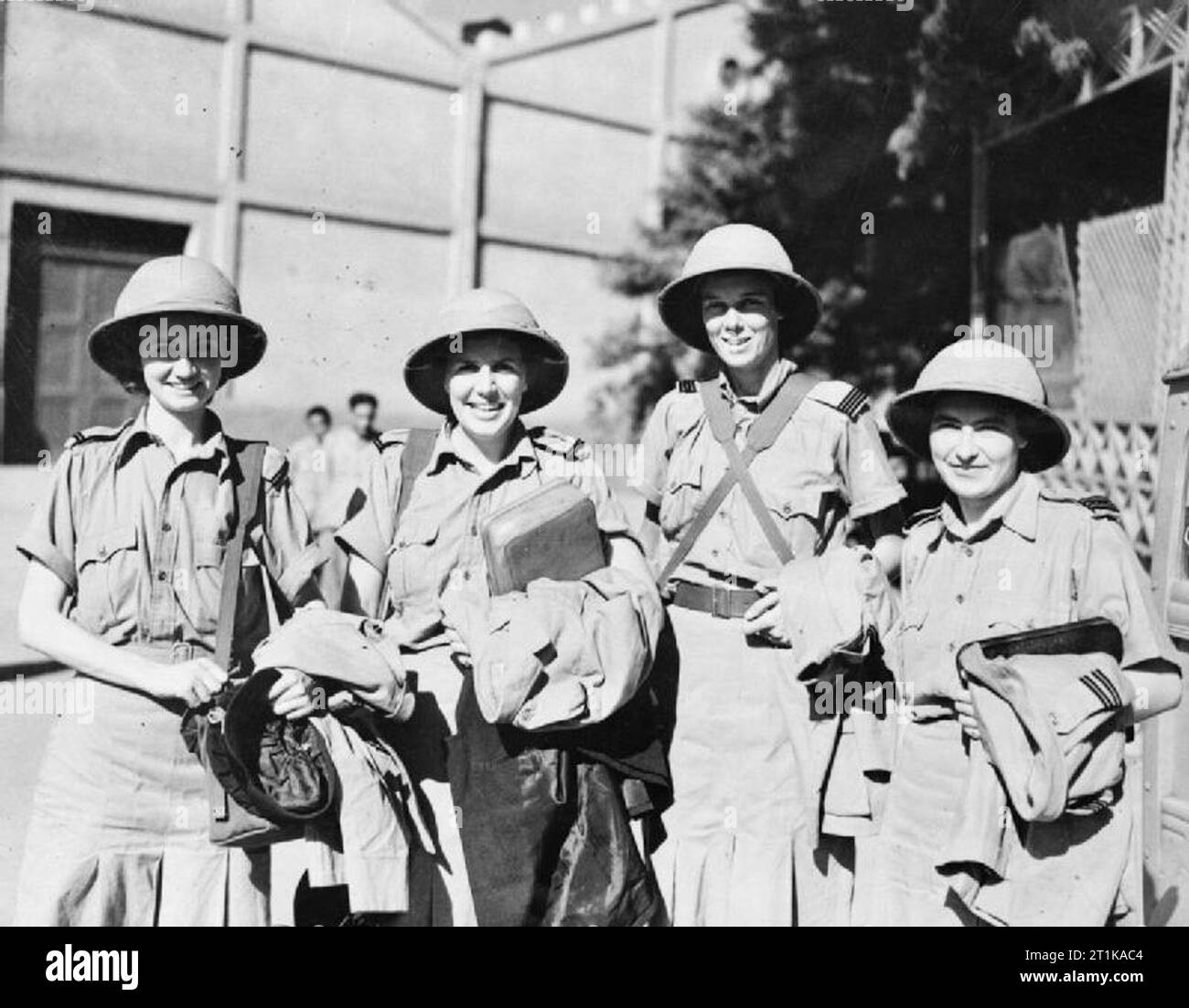Four military officers four military officers Black and White Stock ...