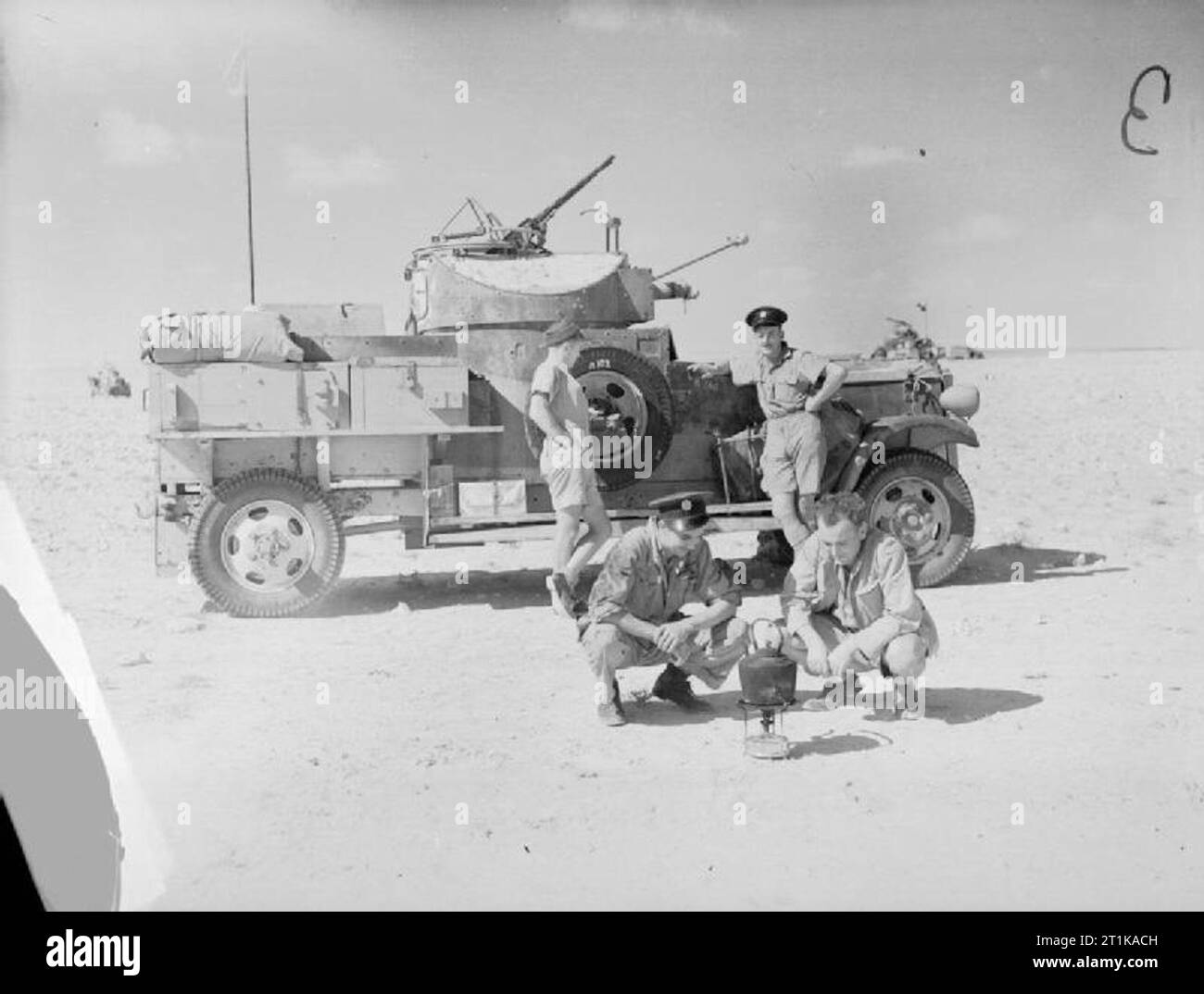 Royal Air Force Operations in the Middle East and North Africa, 1939-1943. The crew of a Fordson ...