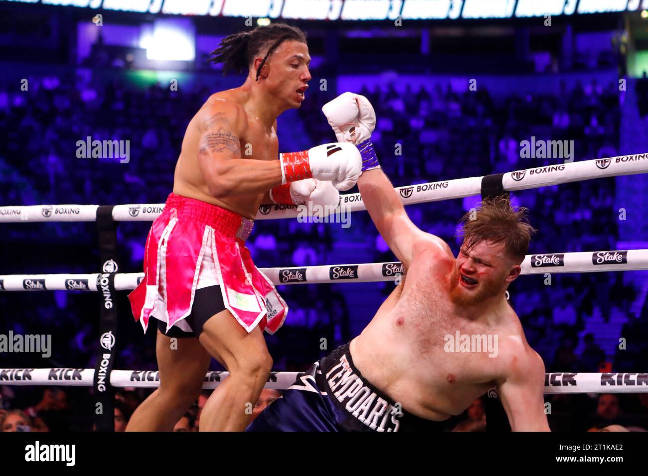 Chase de Moor (left) and Tempo Arts in action in the Misfits ...