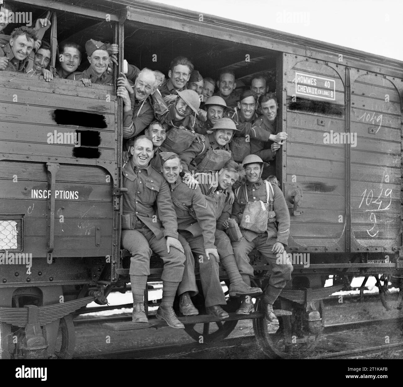 The British Army in France 1939 Men of the BEF being transported from ...