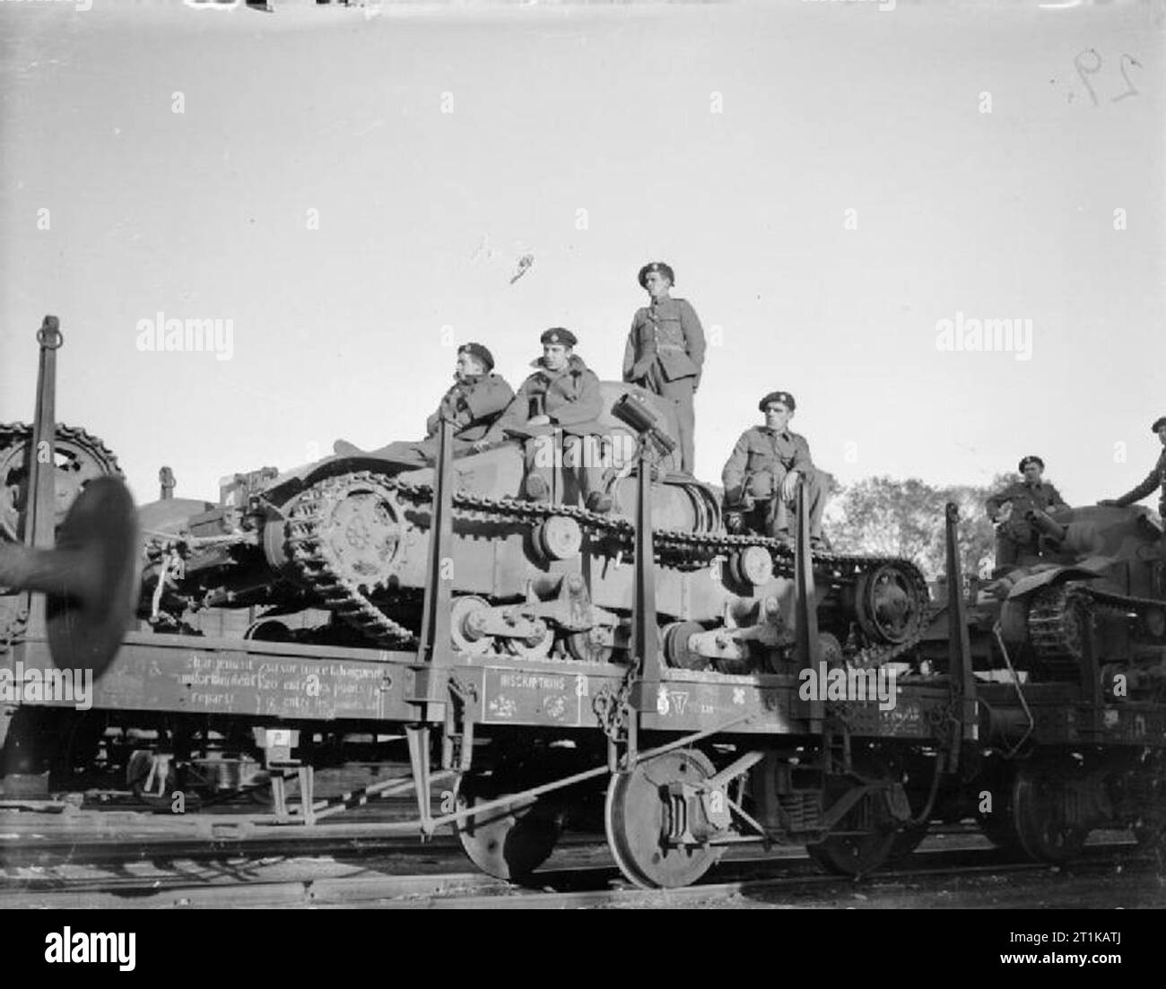 The British Army in France 1939-40 Matilda Mk I tanks of 4th Royal Tank ...