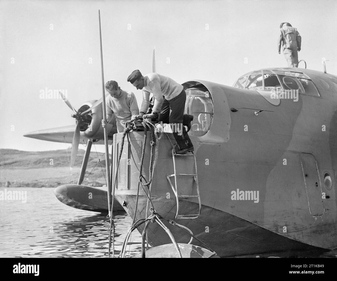 Royal Air Force- 1939-1945- Coastal Command Close-up of the nose of a ...