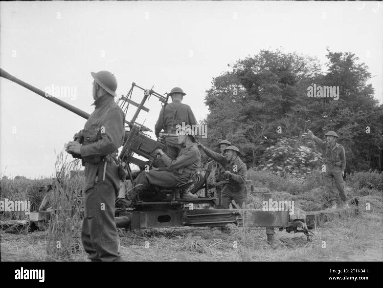 Royal Air Force- 2nd Tactical Air Force, 1943-1945 A 40mm Bofors anti ...