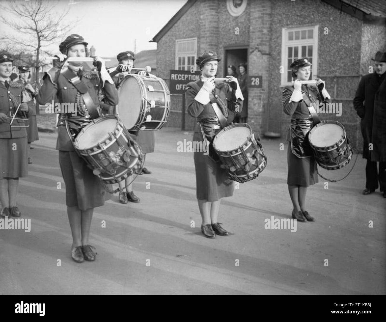 Royal Air Force Training Command 1939-1940. Drummers of a WAAF drum and ...