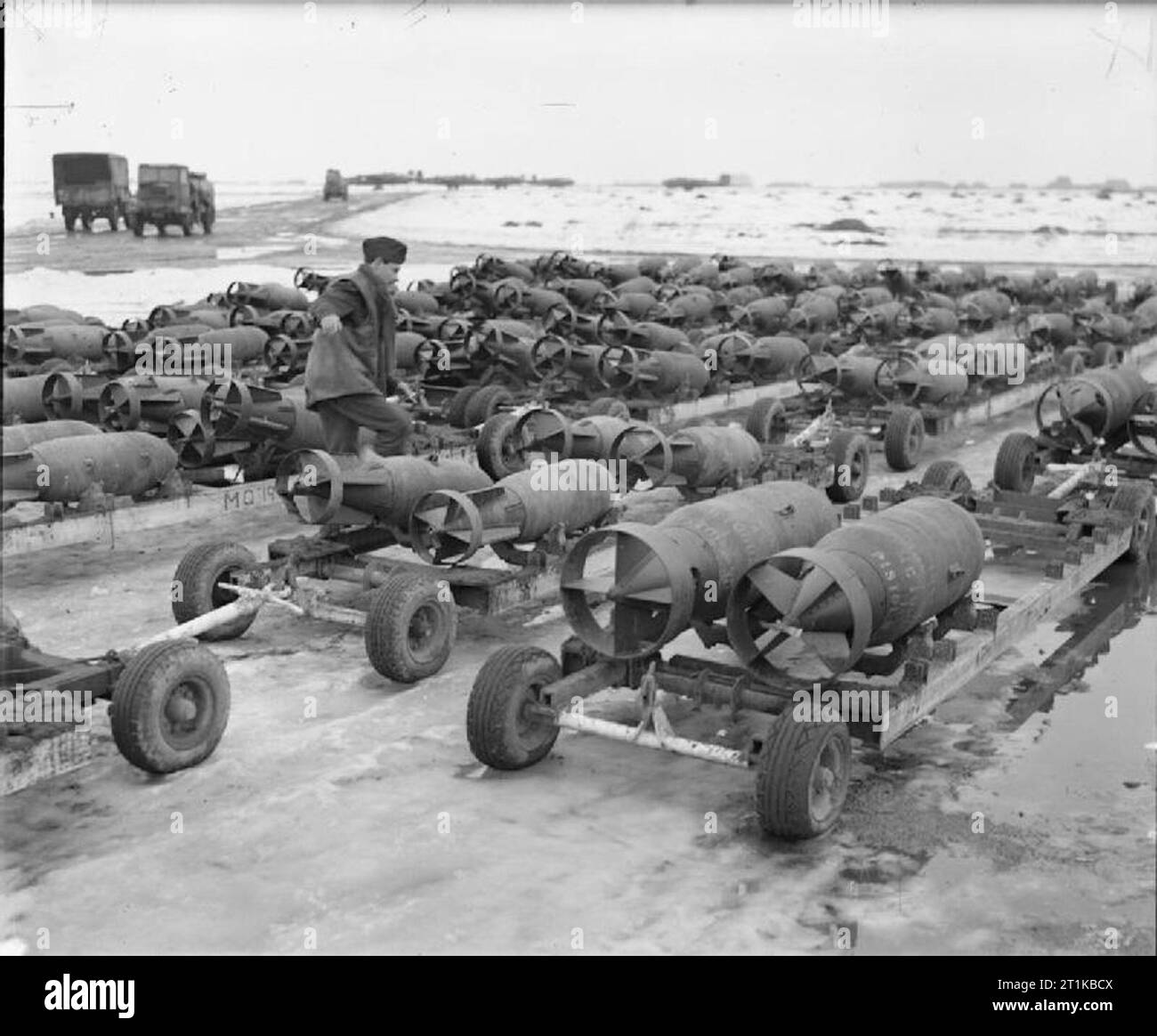 Royal Air Force- 2nd Tactical Air Force, 1943-1945. Lines of bomb ...