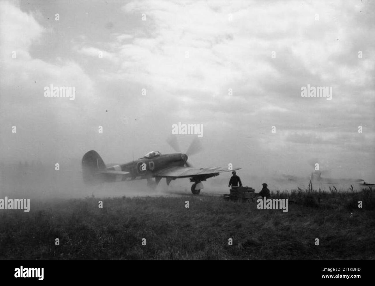 Royal Air Force- 2nd Tactical Air Force, 1943-1945. A Hawker Typhoon ...