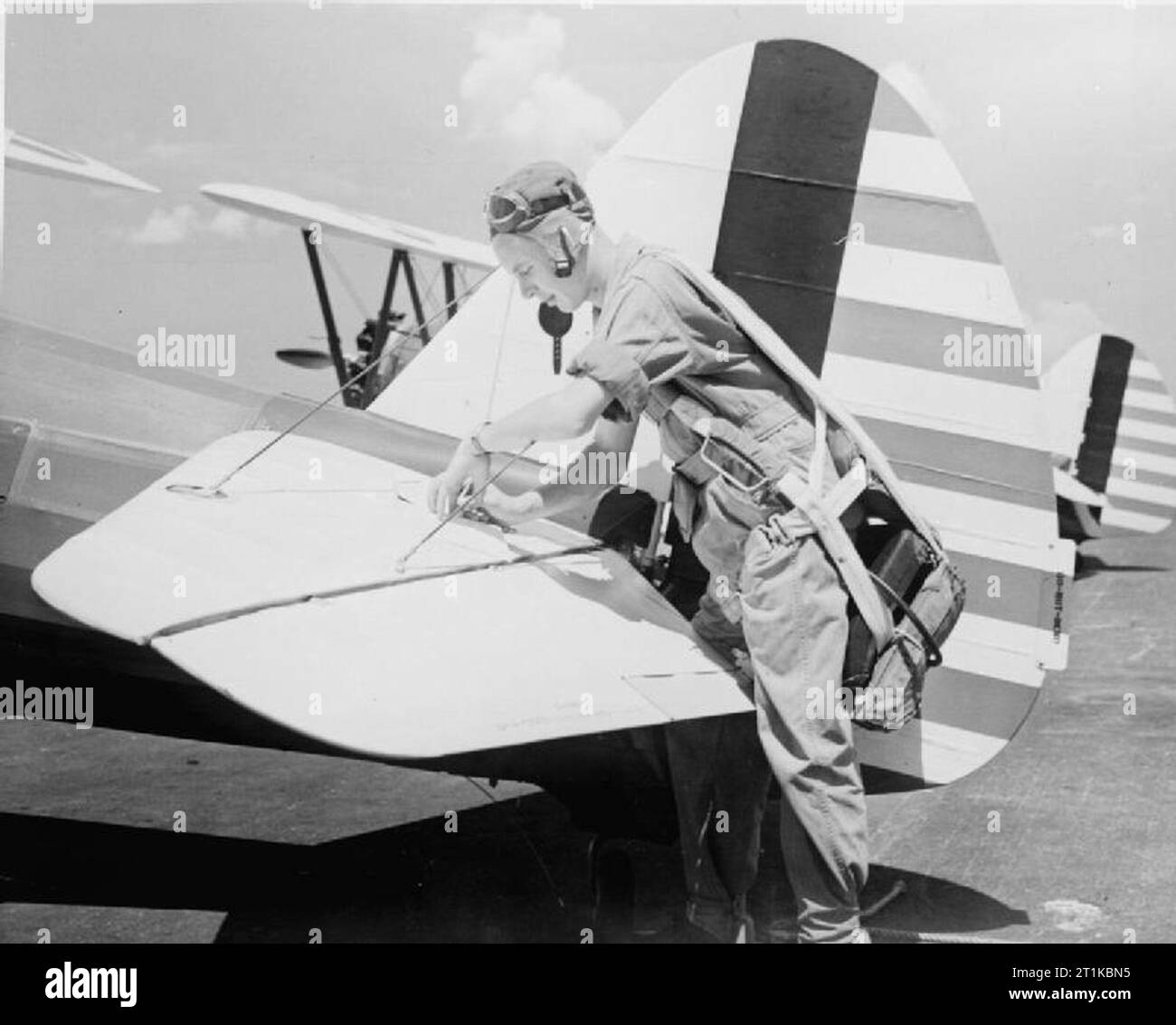 Ww2 british pilot training Black and White Stock Photos & Images - Alamy